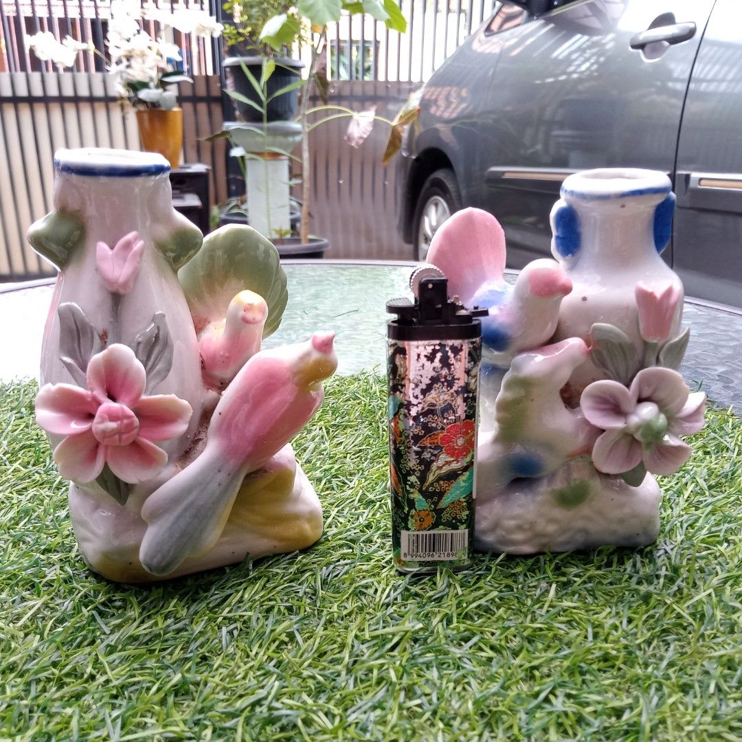 Pot Bunga mini keramik, Antik, Pajangan di Carousell