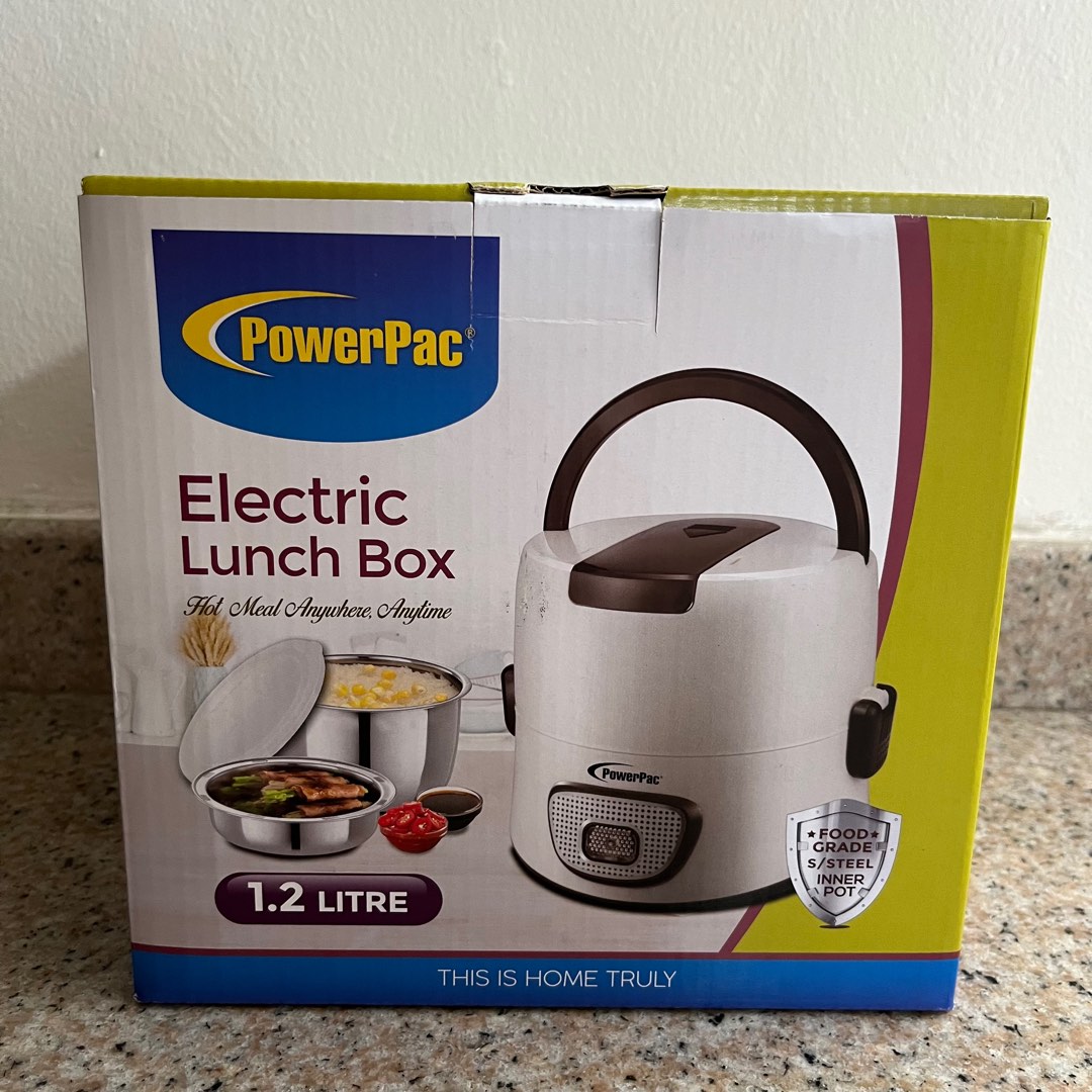 PowerPac Electric Lunch Box 1.2L, TV & Home Appliances, Kitchen ...