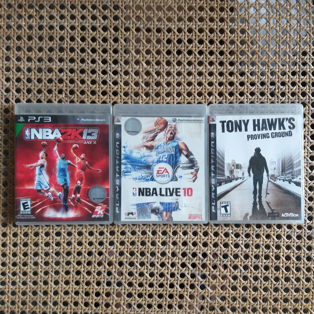 PS3 NBA LIVE 10, Tony Hawk's Proving Ground, NBA 2K13, Video Gaming ...