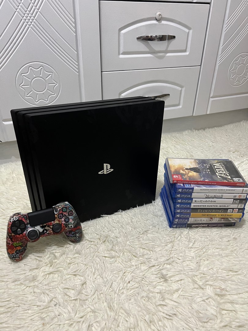 RUSH SALE PS4 PRO 1TB WITH 9 GAMES INCLUDED, Video Gaming, Video Game ...