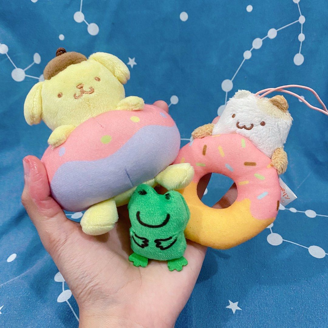 RARE Sanrio - Donut Pompompurin Muffin Mint Set - Mini Small Plush ...