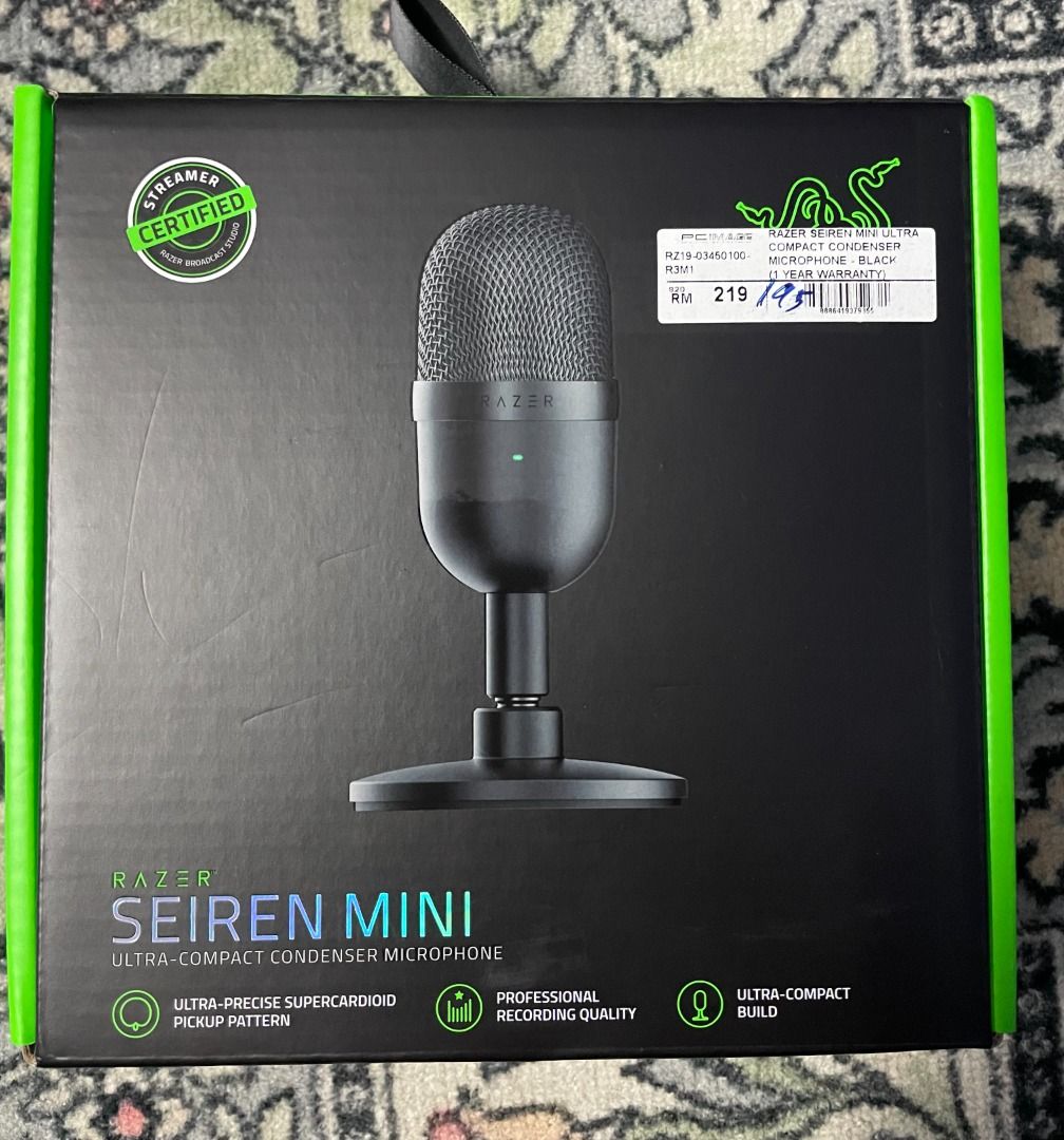 RAZER SEIREN MINI CONDENSER MICROPHONE GAMING STREAMING, Audio ...