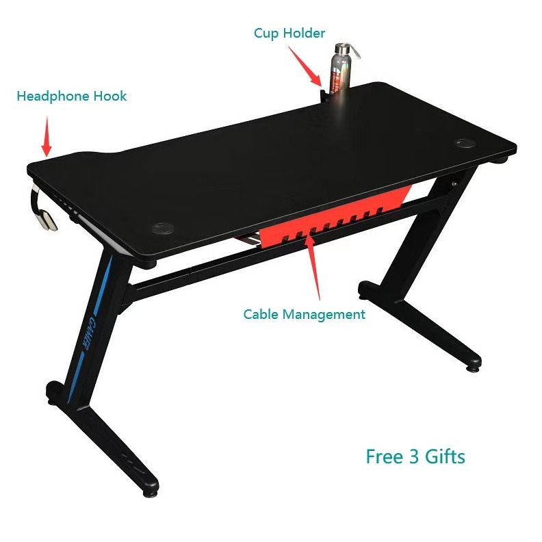 RGB Light Gaming Table Computer Desk Office Table + Free gifts ...