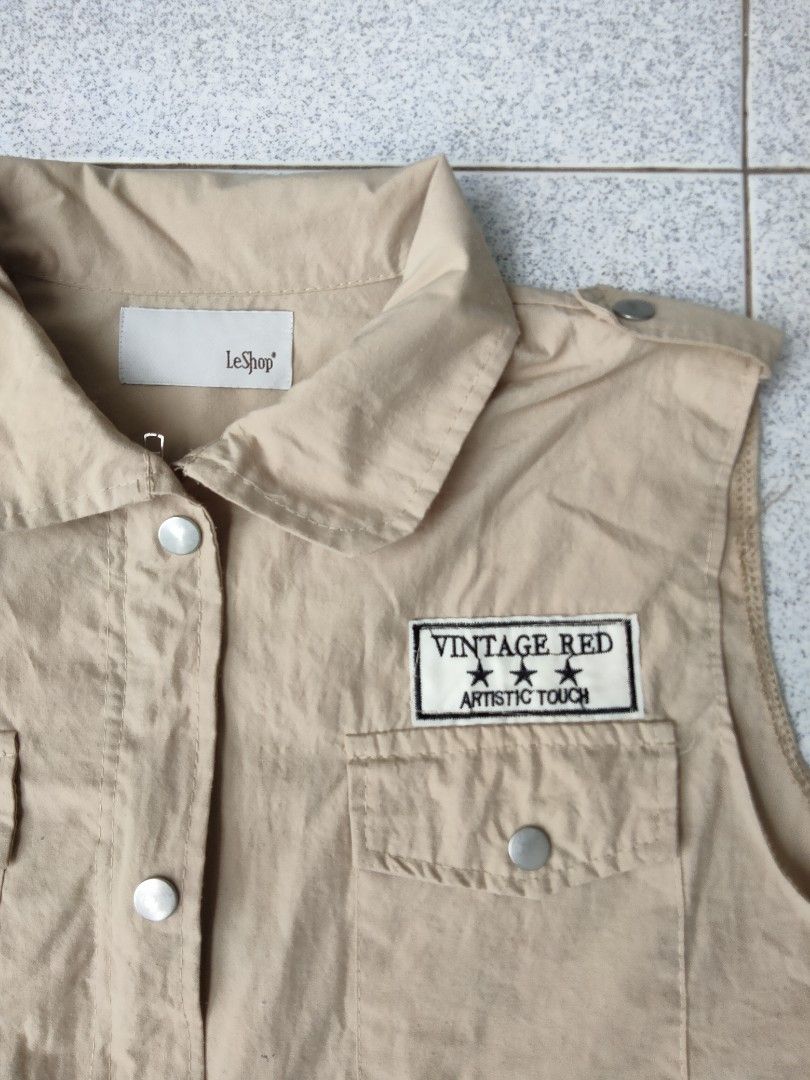 Rompi Vest Safari Bird gambar Burung warna krem, Fesyen Pria, Pakaian ...