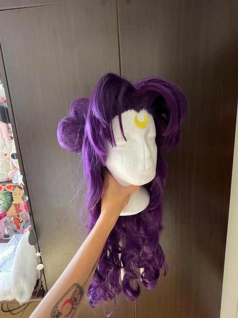 Sailor moon Luna human cosplay costume set with wig, Women's Fashion ...