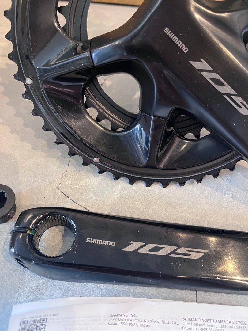 Shimano 105 R7100 12 Speed Crankset Front Chainwheel, Sports Equipment ...
