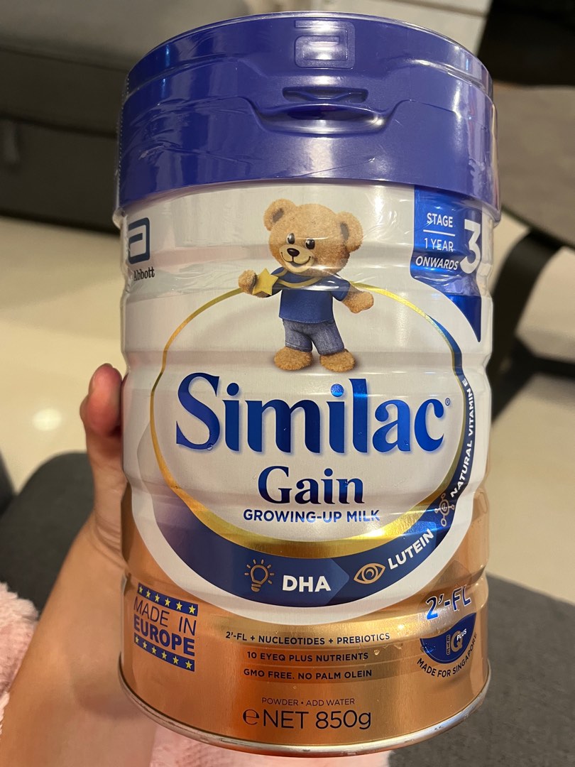Similac Gain (stage 3) 850g, Babies & Kids, Nursing & Feeding, Weaning ...