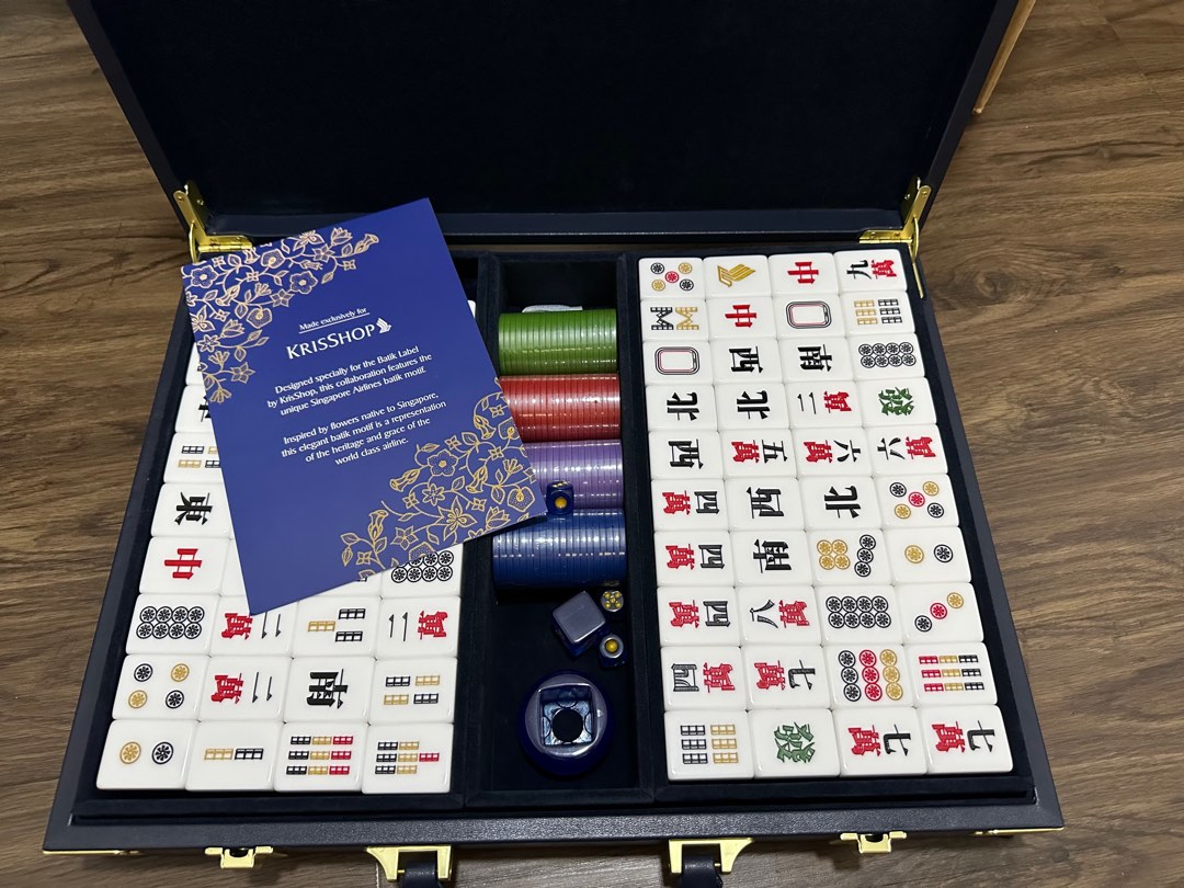 Singapore Airlines Mahjong set, Hobbies & Toys, Toys & Games on Carousell