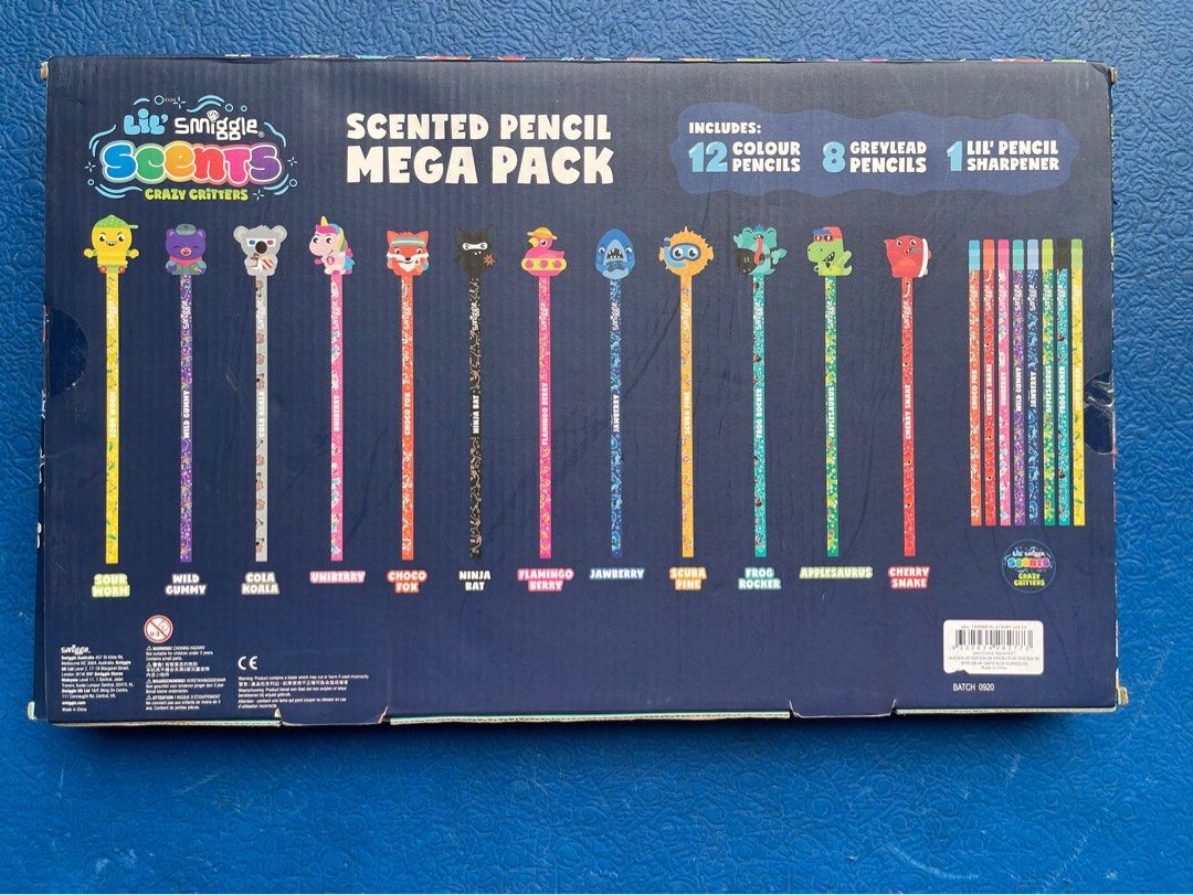 Smiggle Scented Pencil Mega Pack, Babies & Kids, Babies & Kids Fashion ...