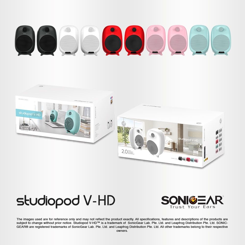 SonicGear SONIC GEAR StudioPod V-HD Bluetooth 2.1 Speaker | 80W Max | High Definition, Audio ...