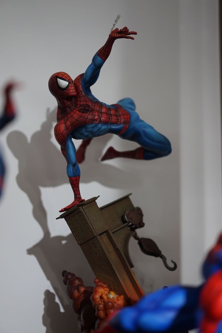 Spider-Man Statue Set - Sideshow Customs XM, Hobbies & Toys ...