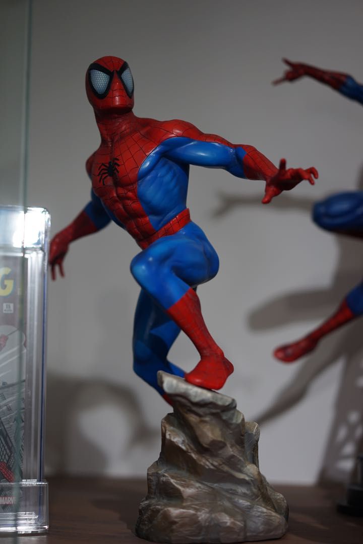 Spider-Man Statue Set - Sideshow Customs XM, Hobbies & Toys ...