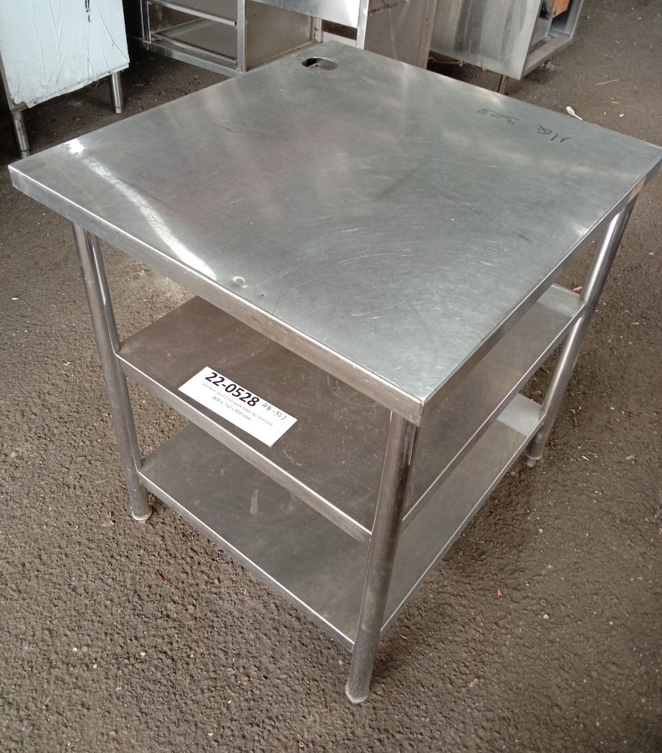 Stainless steel 3 tier work table, Furniture & Home Living, Kitchenware ...