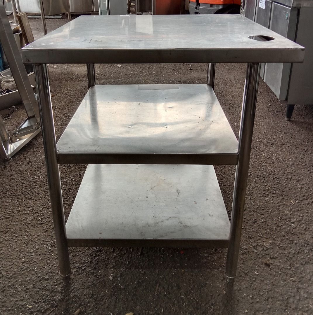 Stainless steel 3 tier work table, Furniture & Home Living, Kitchenware ...