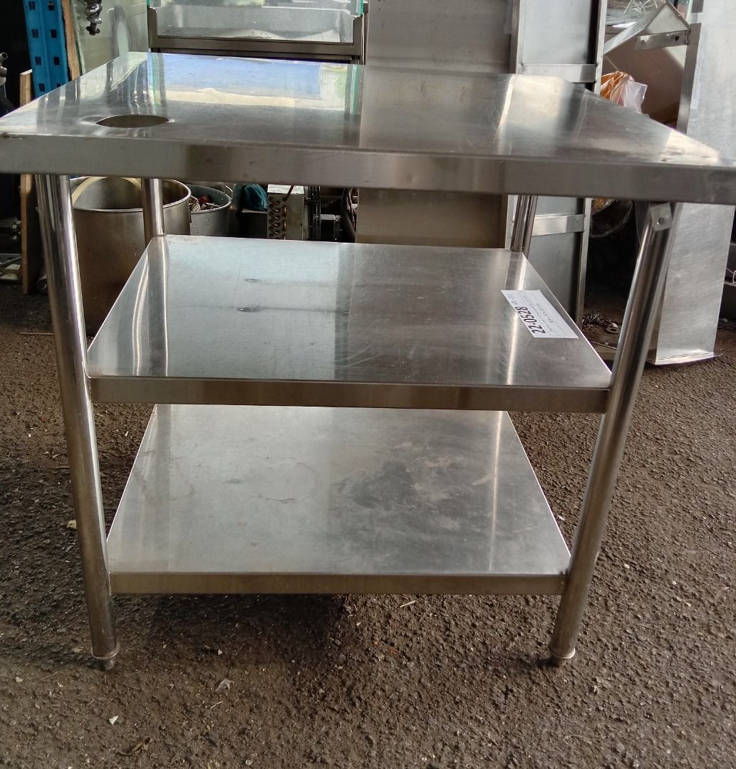 Stainless steel 3 tier work table, Furniture & Home Living, Kitchenware ...