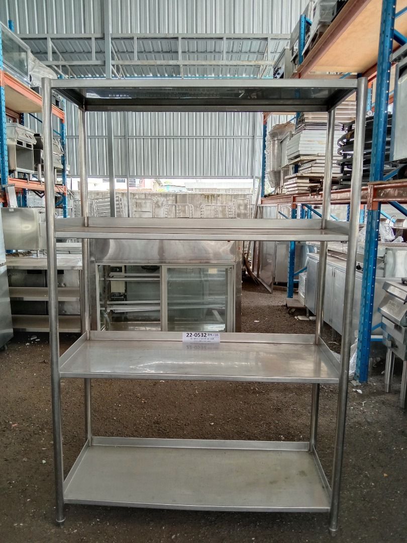 Stainless steel 4 tier rack, Furniture & Home Living, Kitchenware ...