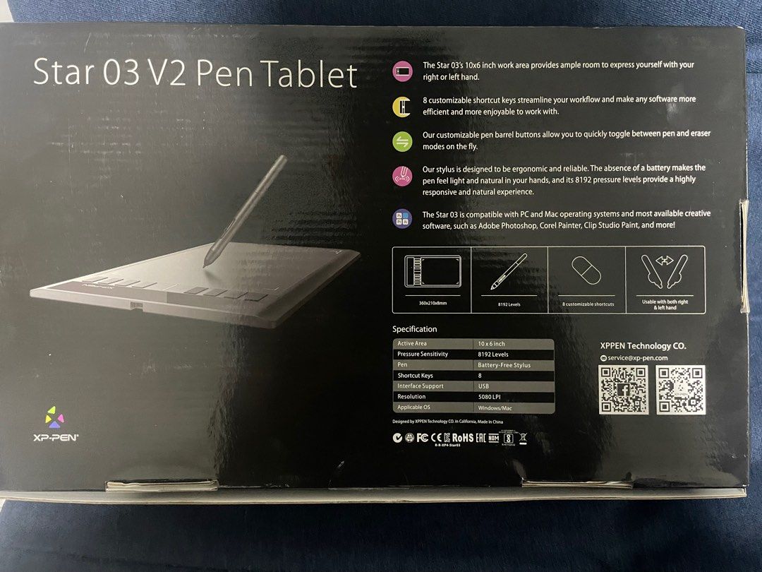 Star 03 v2 pen tablet, Computers & Tech, Parts & Accessories, Other ...