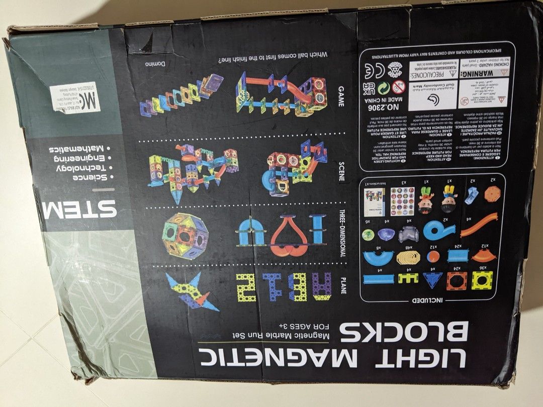 STEM light magnetic blocks, Hobbies & Toys, Toys & Games on Carousell