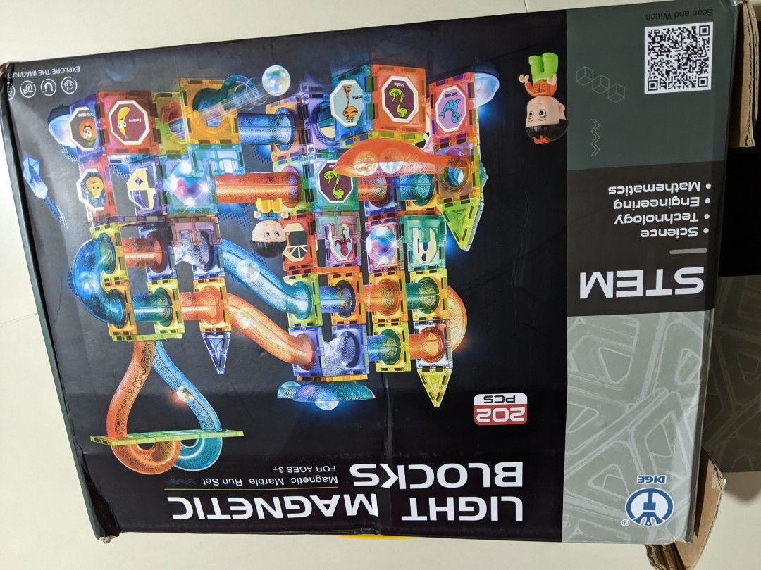 STEM light magnetic blocks, Hobbies & Toys, Toys & Games on Carousell