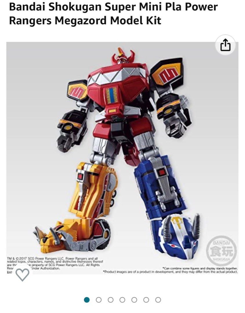 (in hand) Super Mini Pla - Megazord (mighty morphin power rangers ...