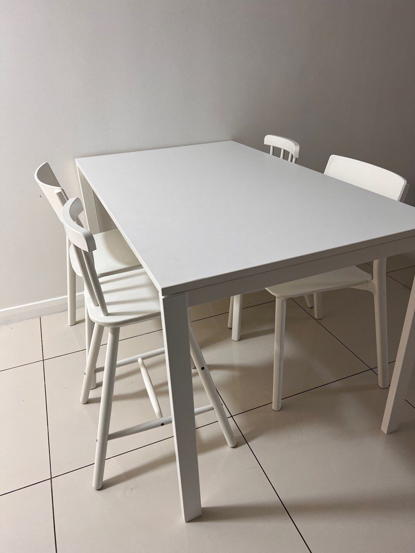 IKEA MELLTORP N table 125x75 white AP, Furniture & Home Living ...