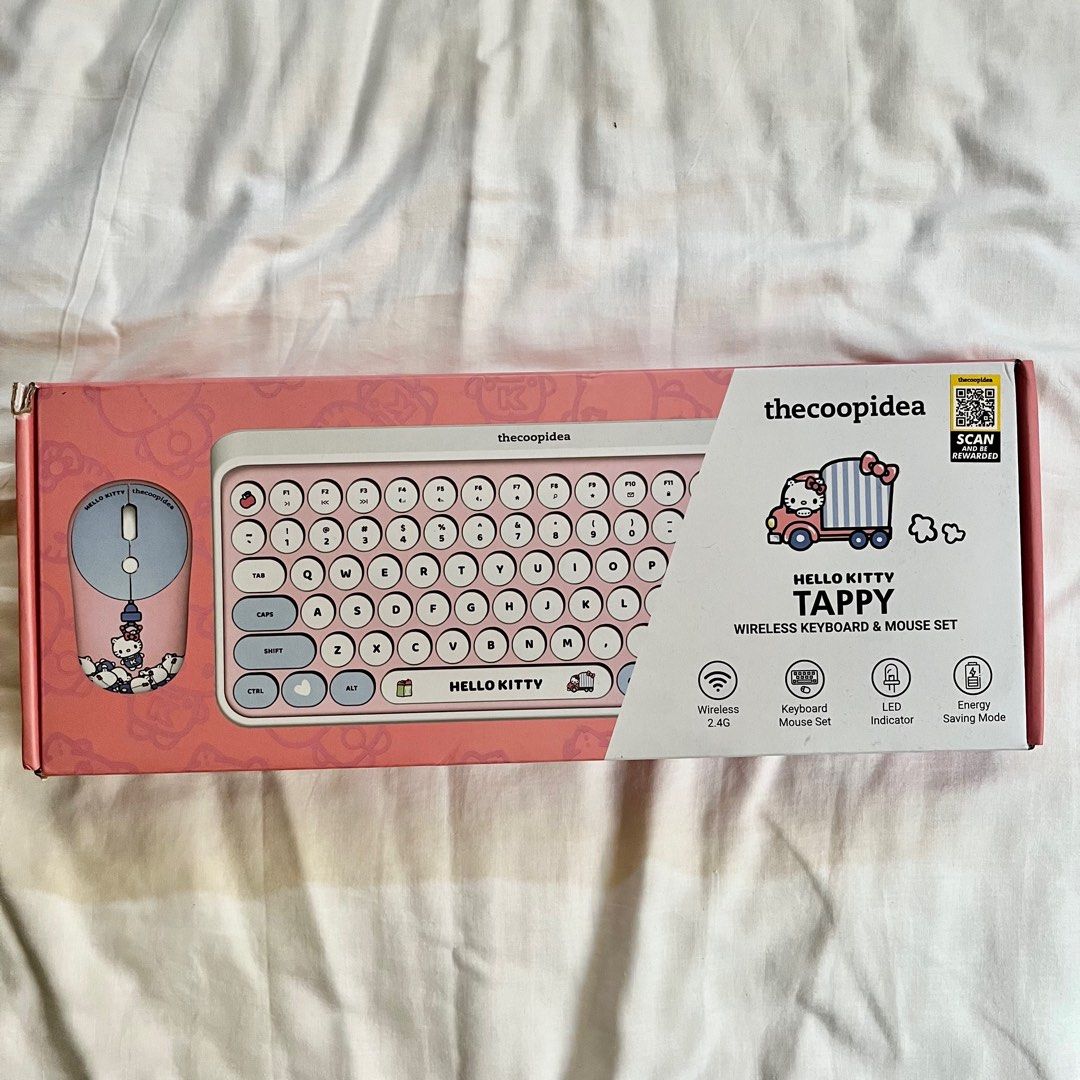 Thecoopidea Sanrio TAPPY Wireless Keyboard Set - Hello Kitty, Computers & Tech, Parts ...