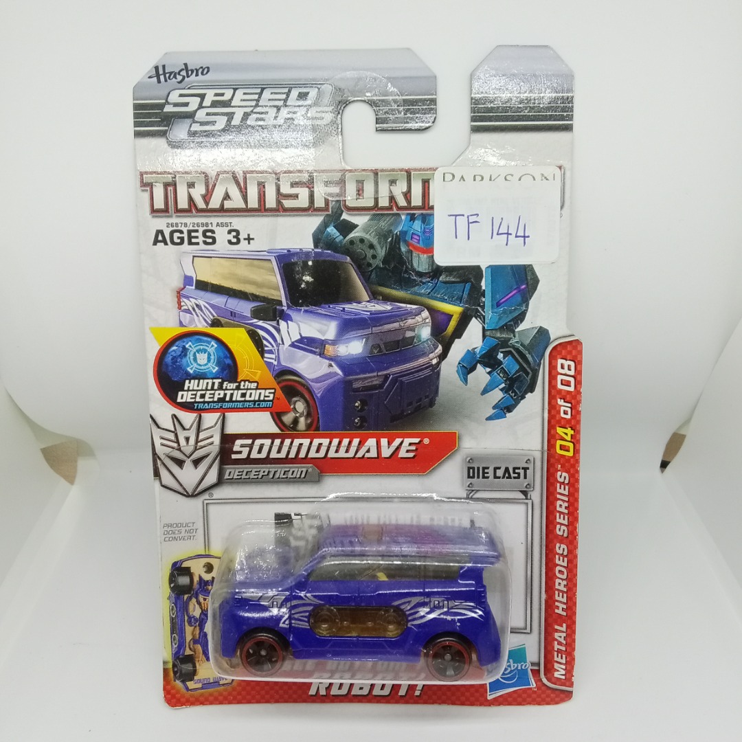 Transformers Speed Stars Hasbro Transformers Soundwave Decepticon Metal ...