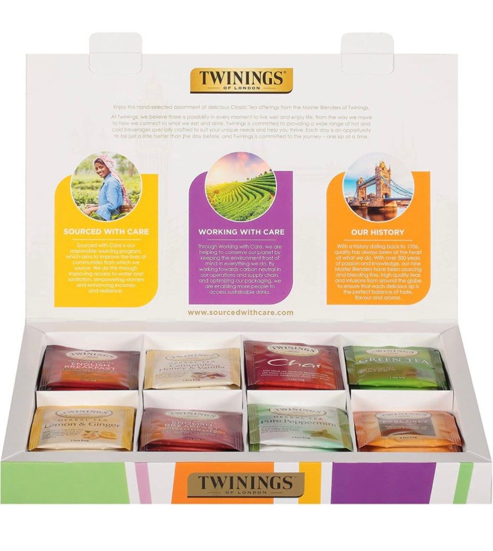 Twinings Tea Classics Collection, Variety Gift Box Sampler (48 Tea Bags ...