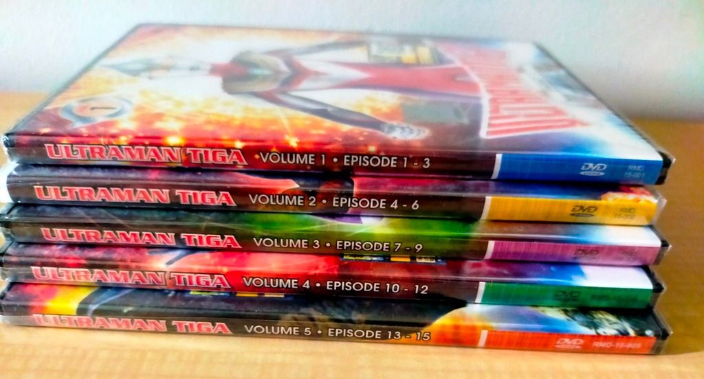 Ultraman Tiga Vol.1-5 Episode 1-15 DVD Language Japanese Cantonese ...