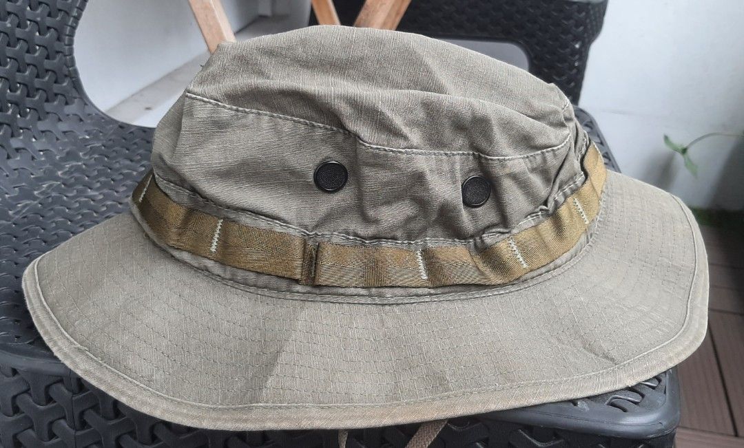 US military OD green boonie hat, Men's Fashion, Watches & Accessories ...