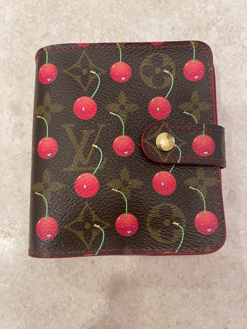 Vintage LV cherry short zip wallet, Women's Fashion, Bags & Wallets ...