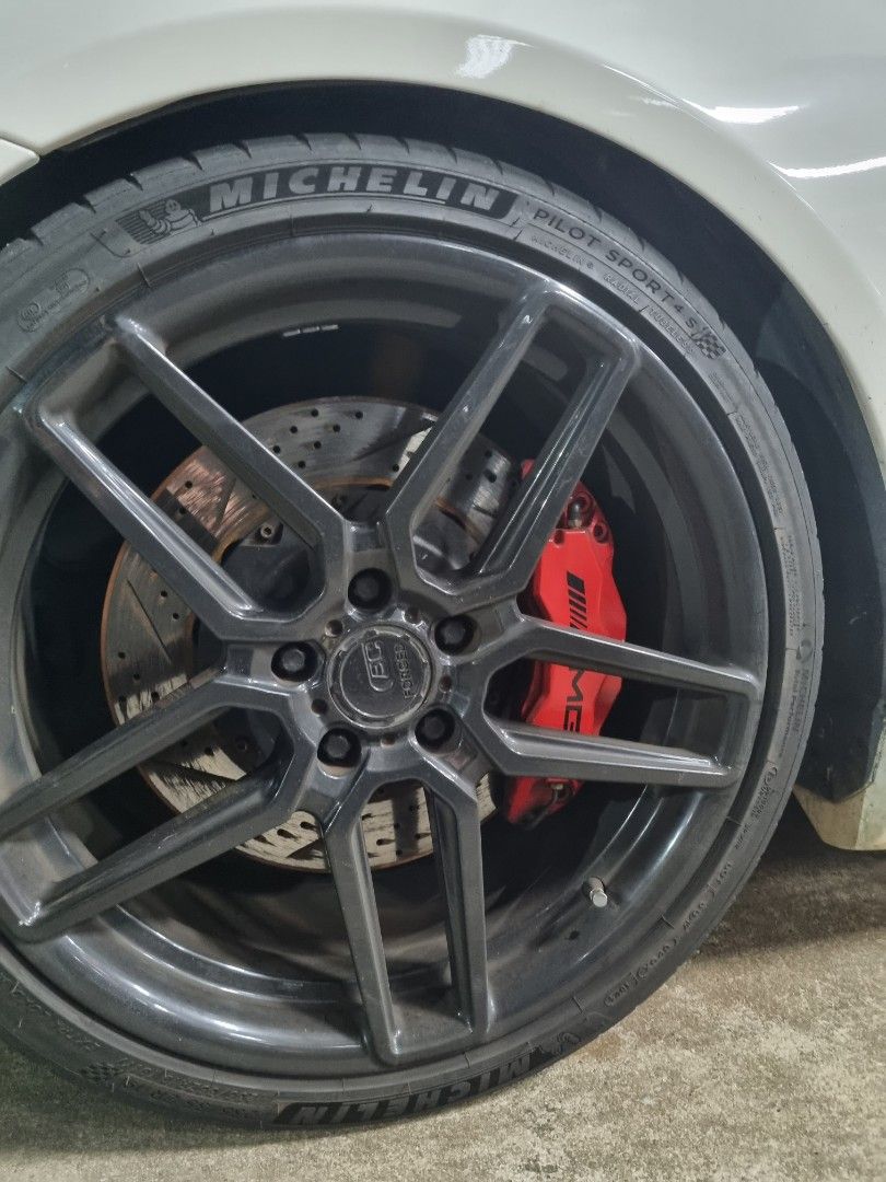 W207/w212 mercedes 6 pot front, 4 pot rear aftermarket brakes, Car ...