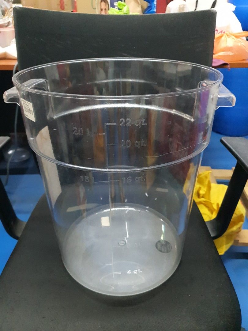 Water Measuring Round container, Furniture & Home Living, Kitchenware ...