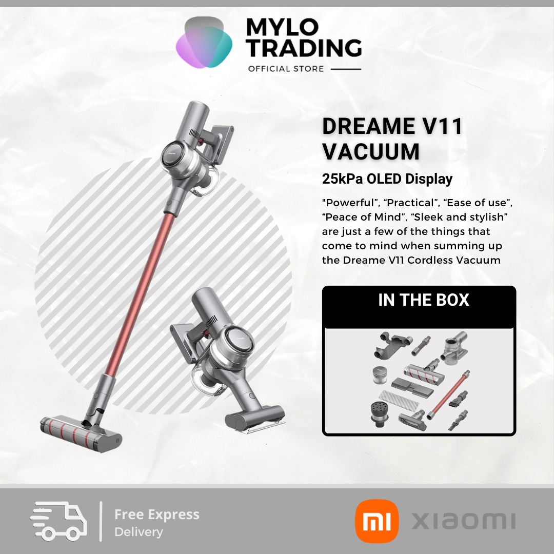 Xiaomi Dreame V11 Wireless Vacuum Cleaner (Global), Furniture & Home ...