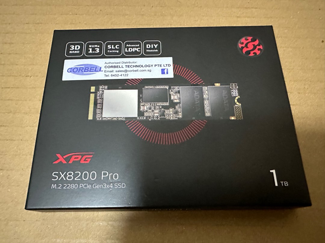 XPG SX8200 Pro PCIe Gen3x4 M.2 2280 1TB Solid State Drive, Computers ...