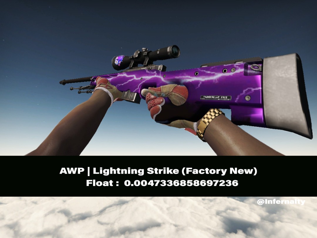 (0.004FV) AWP Lightning Strike FN CSGO SKINS KNIVES, Video Gaming ...
