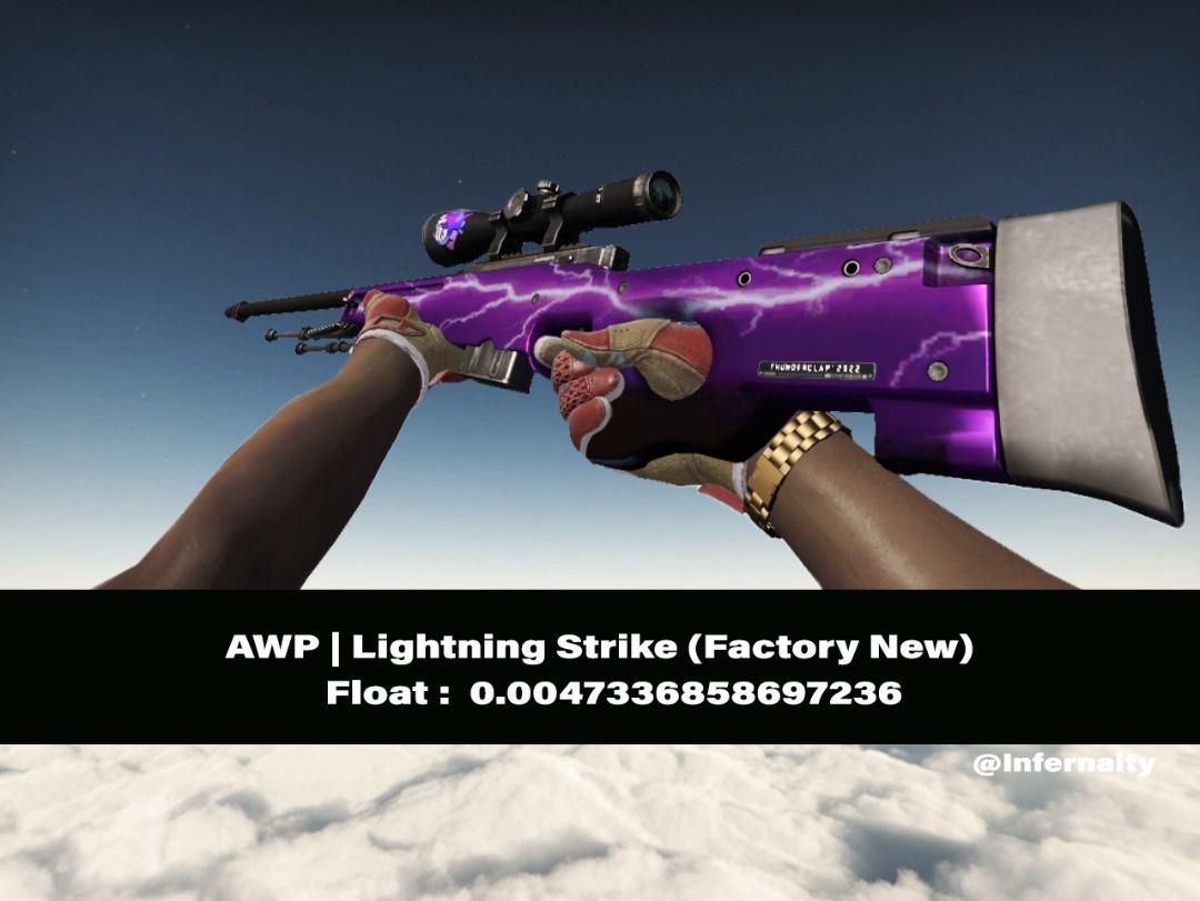 (0.004FV) AWP Lightning Strike FN CSGO SKINS KNIVES, Video Gaming ...