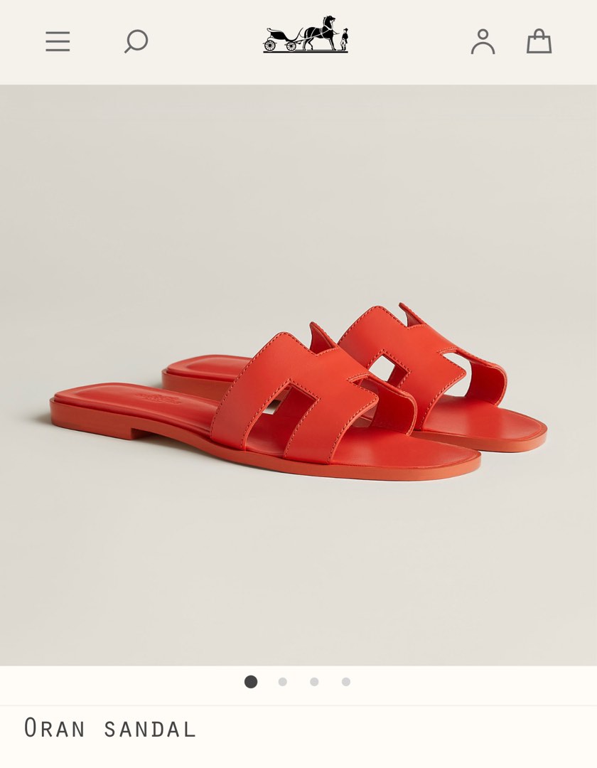 100% Auth Hermes Oran rose sorbet, Luxury, Sneakers & Footwear on Carousell