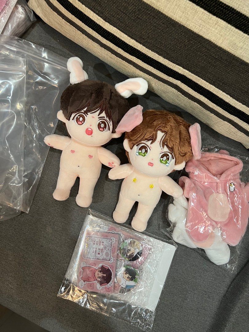 15cm Bobi Zanbi Dolls (Angry rabbit Crying piggy) / Wang Yibo & Xiao ...