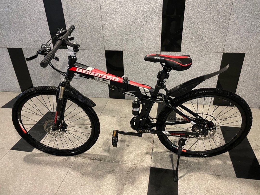 26" Begasso Foldable Bicycle 24 speed, Sports Equipment, Bicycles ...
