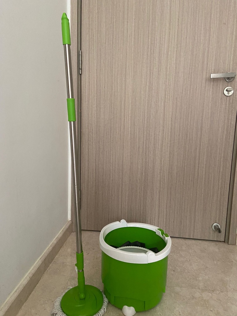 3M Scotch-Brite Compact Spin Mop Bucket, Furniture & Home Living ...