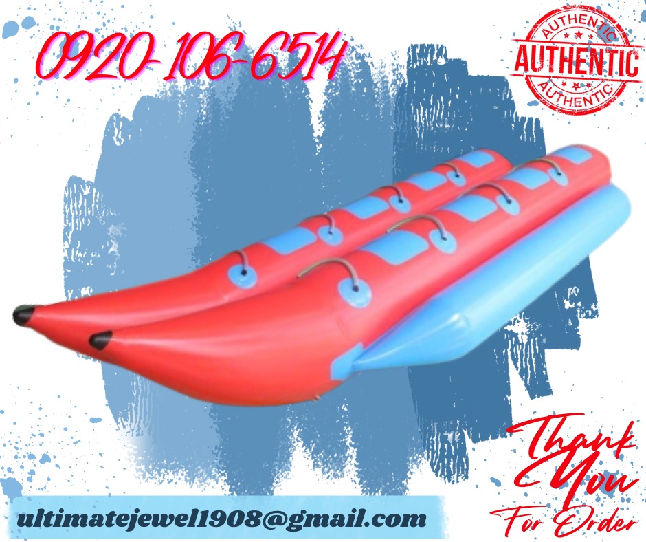 8 SEATERS INFLATABLE BANANA BOAT DOUBLE TUBE - WATER SPORTS, Sports ...