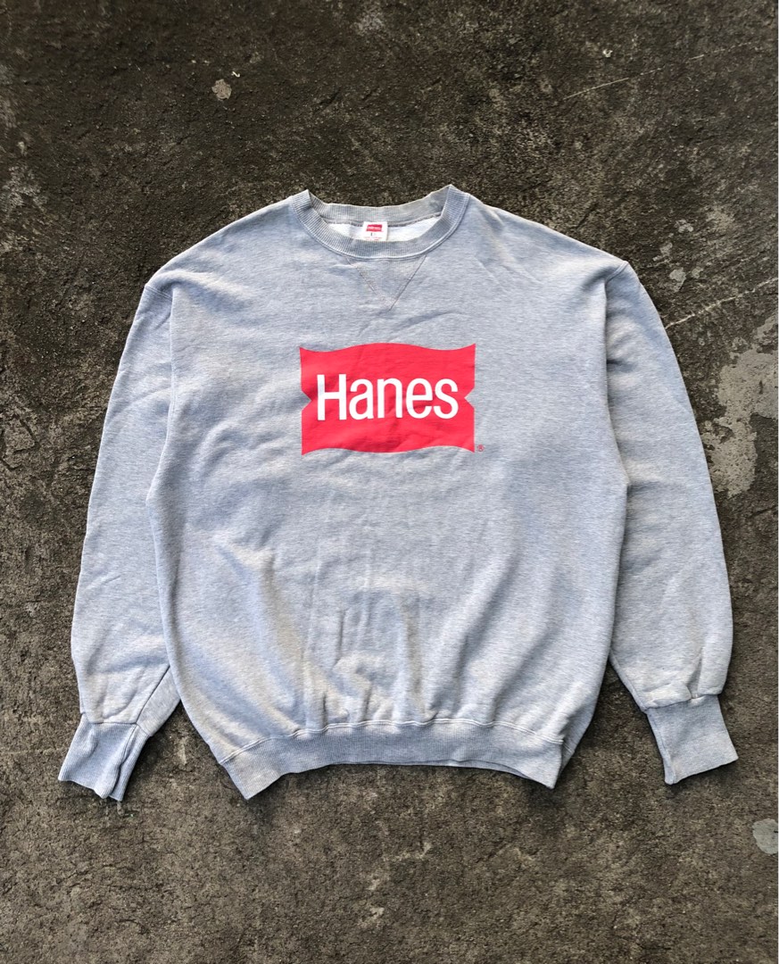 90s Hanes Og logo crewneck, Men's Fashion, Tops & Sets, Tshirts & Polo ...