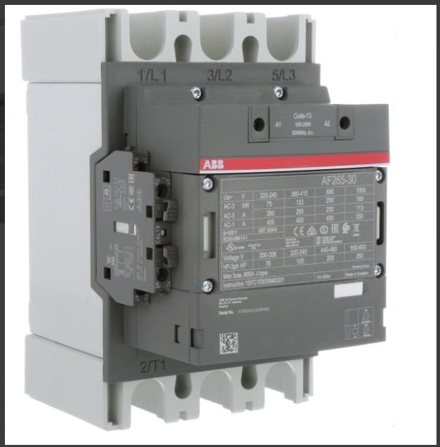 ABB AF265-30-11-13 Contactor 3 Pole 3NO, 400A, 140kW, 230V Coil, Furniture & Home Living, Home ...