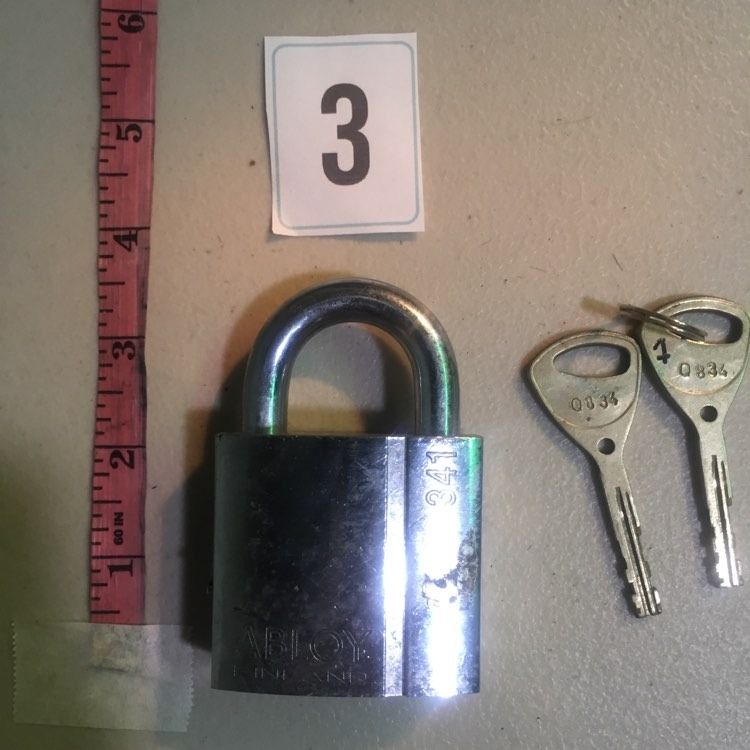 ABLOY Original Padlock Heavy Duty PL 341/25 (FINLAND) COMPLETE 3 SETS OF KEYS, Furniture & Home ...