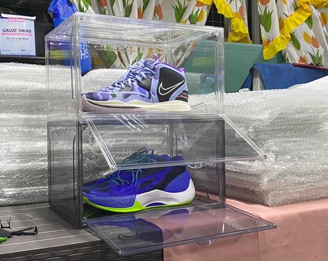 Acrylic shoe box, Furniture & Home Living, Home Improvement ...