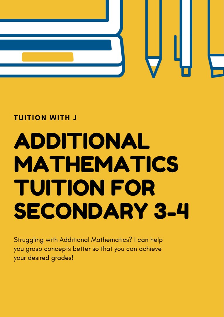 Additional Mathematics (AMaths) Private Tutoring, Learning & Enrichment ... Additional Mathematics (AMaths) Private Tutoring, Learning & Enrichment ...