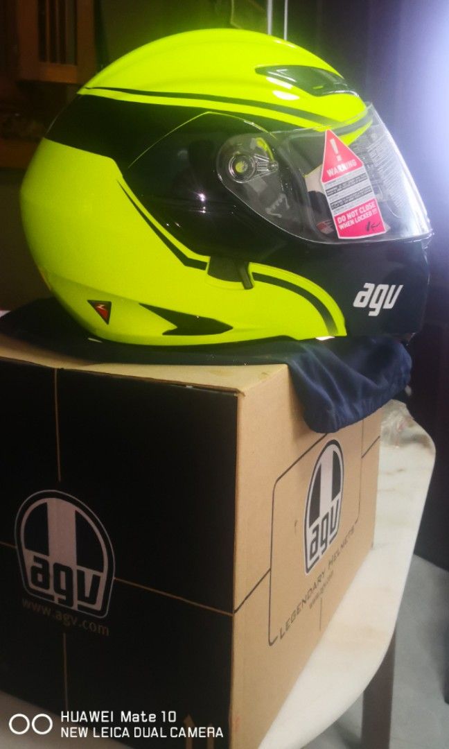 AGV Modular Numo Evo Dot Muliti - Stinger Helmet Yellow & Black XL 61-62 CM, Motorcycles ...