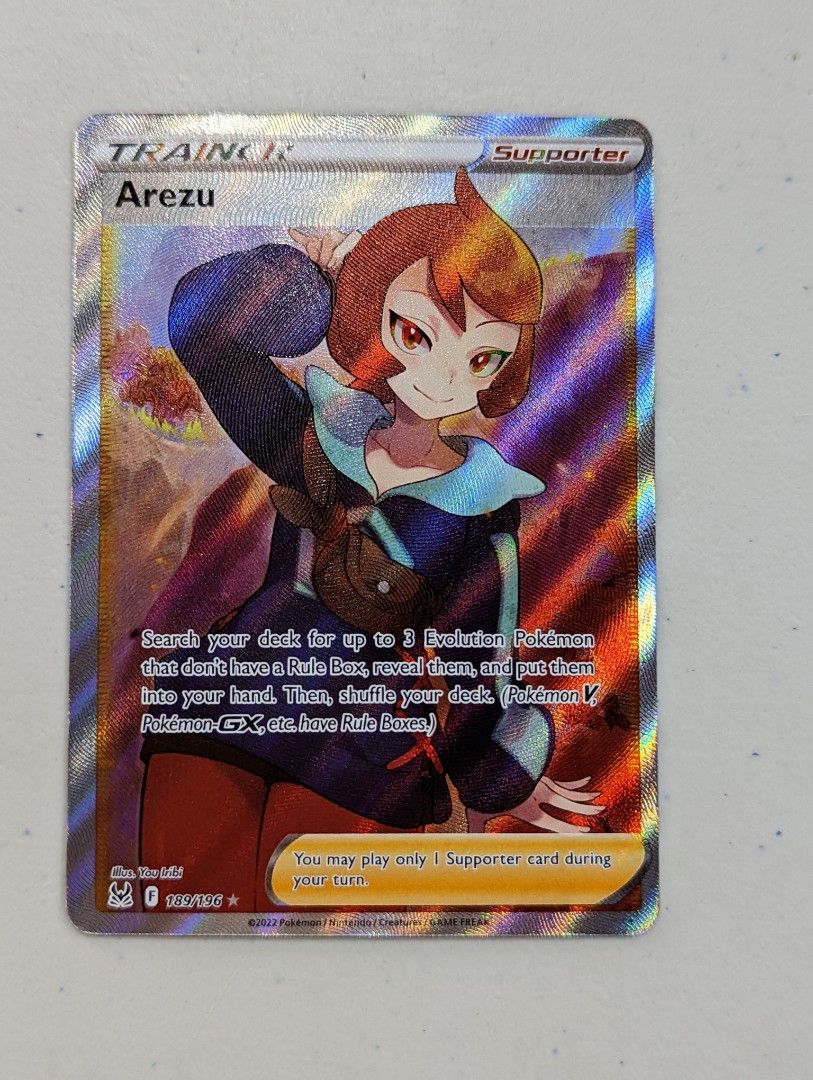 Arezu Full Art Trainer Card Pokemon TCG, Hobbies & Toys, Toys & Games ...