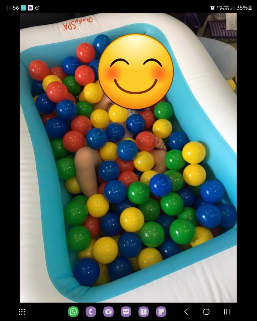 Ball pit with tons of balls, Babies & Kids, Infant Playtime on Carousell